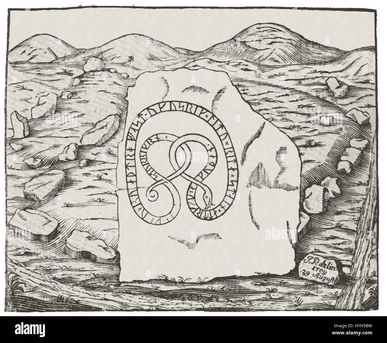 The U 972 runestone, located in Sweden, is an important archaeological ...