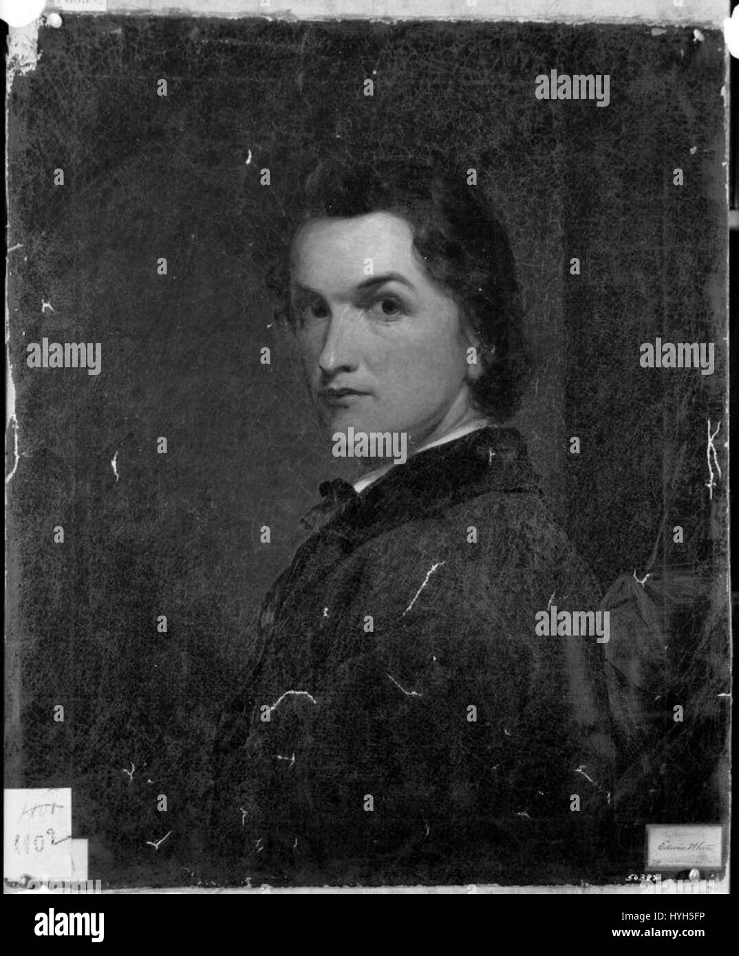 Edwin White’s Self Portrait from around 1848 presents the artist with a ...