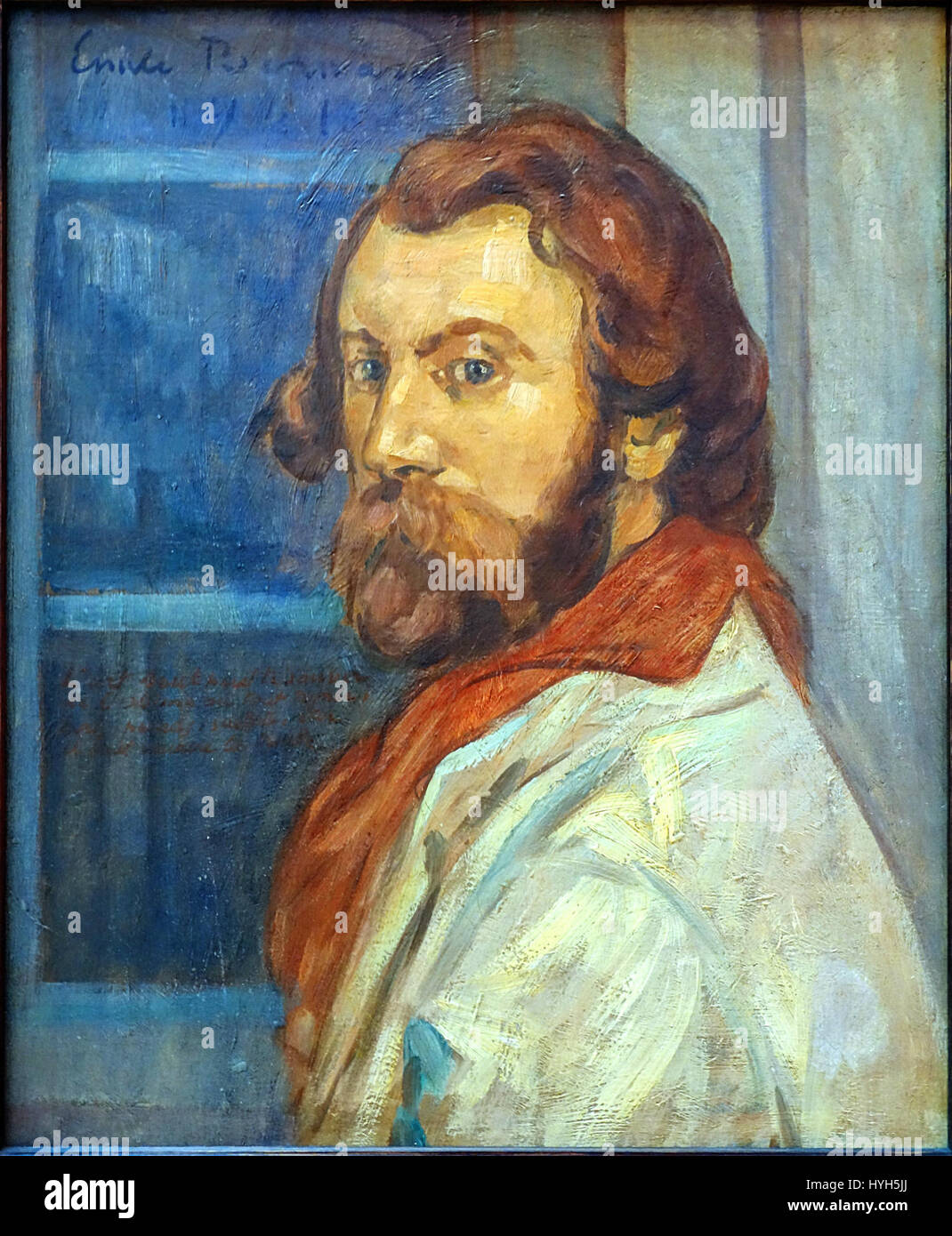Émile Bernard's self-portrait, housed in the Musée des Beaux-Arts de ...