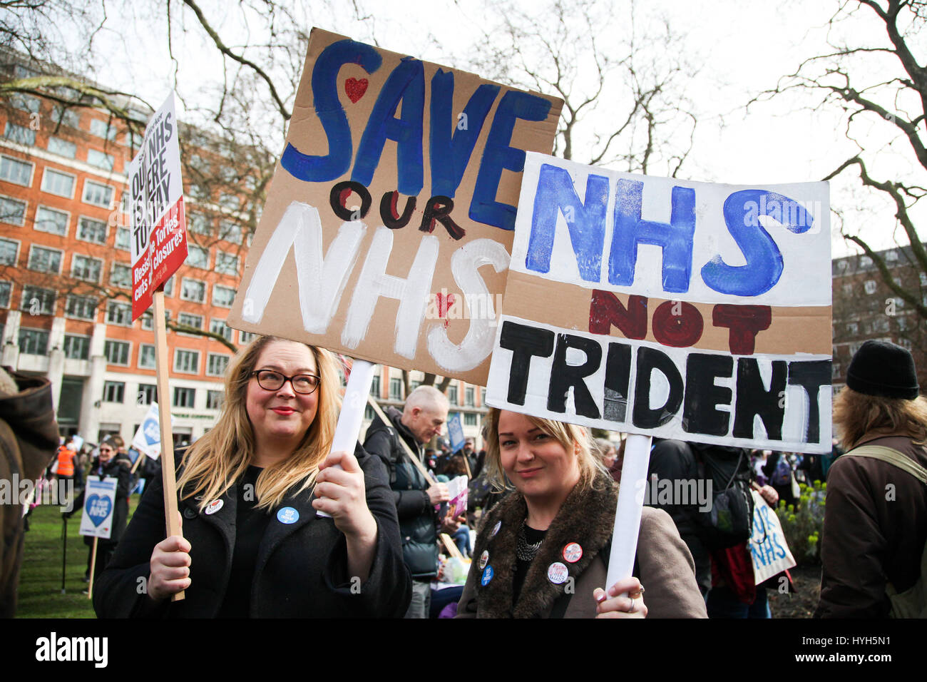 Protesters take part in The People's Assembly NHS national ...