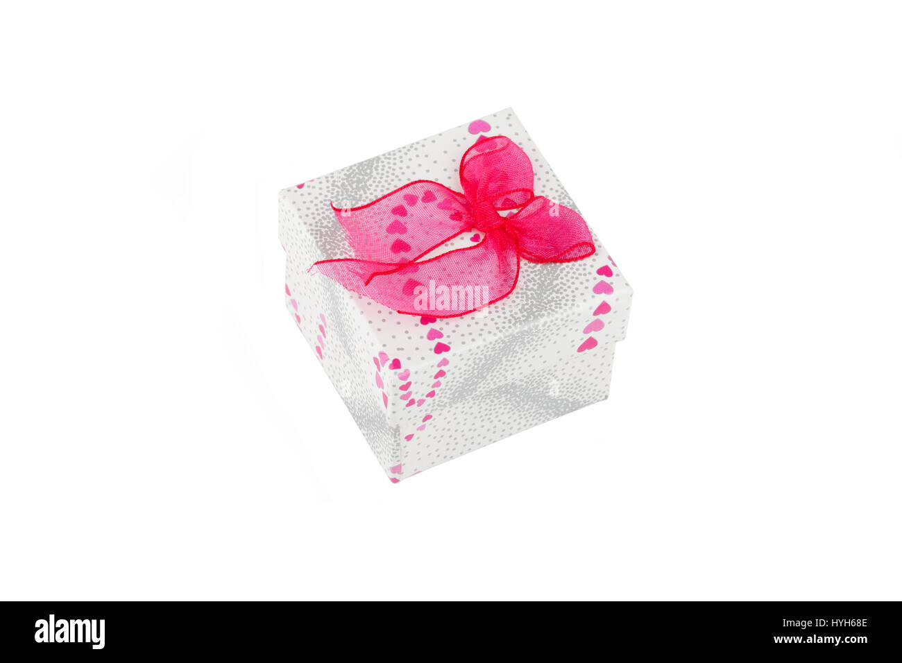 Magenta gift box bow Cut Out Stock Images & Pictures - Alamy