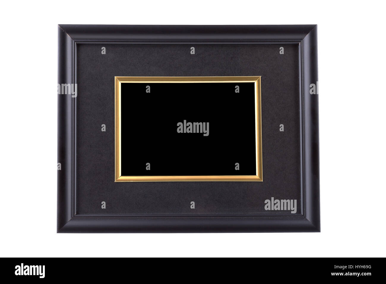 Simple golden frame isolated on hi-res stock photography and images - Alamy