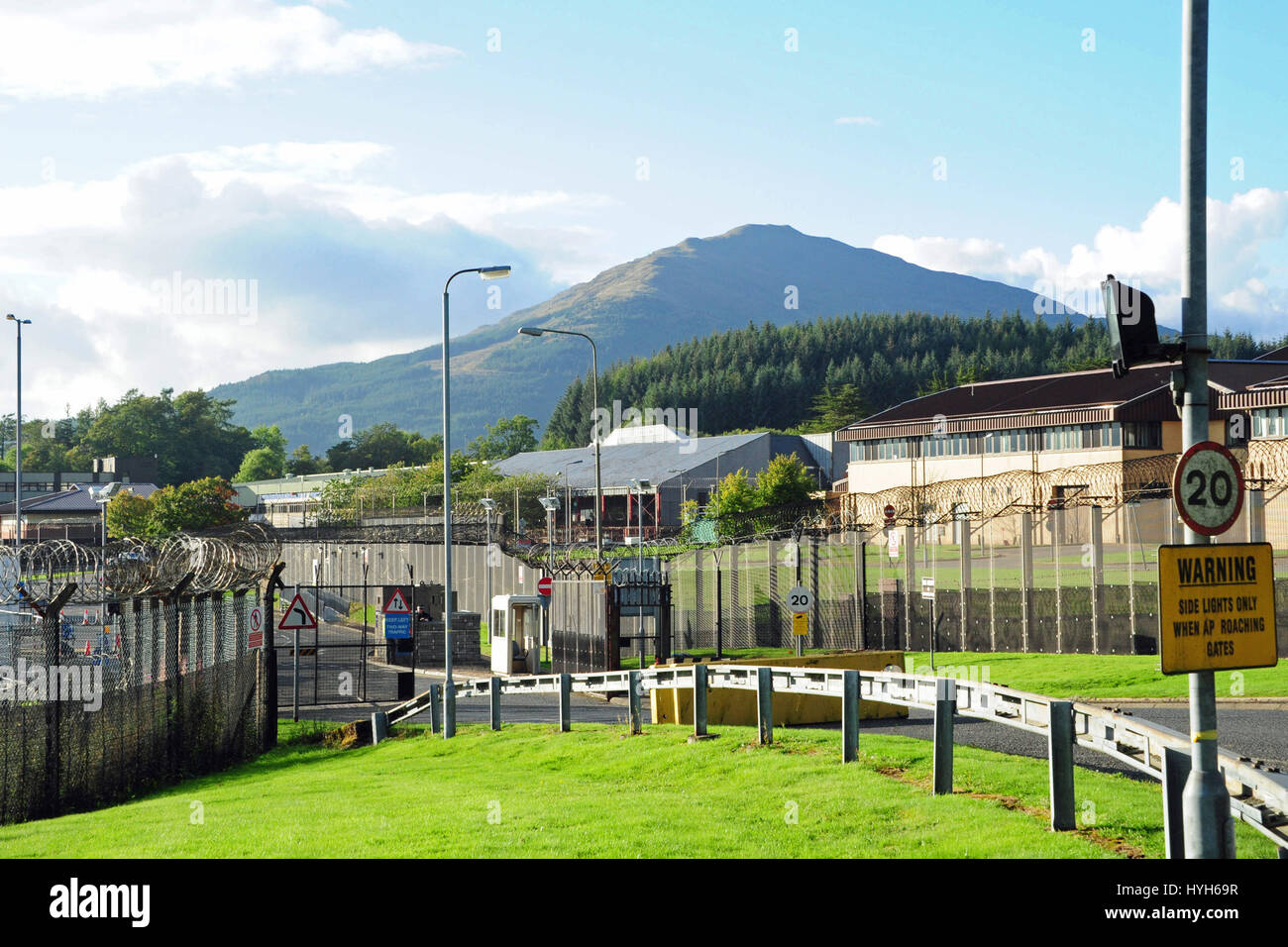 The Royal Naval Armaments Depot (RNAD Coulport) at Coulport on Loch ...
