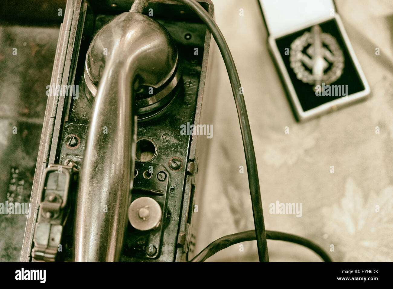 Ww2 german military field phone hi-res stock photography and images - Alamy