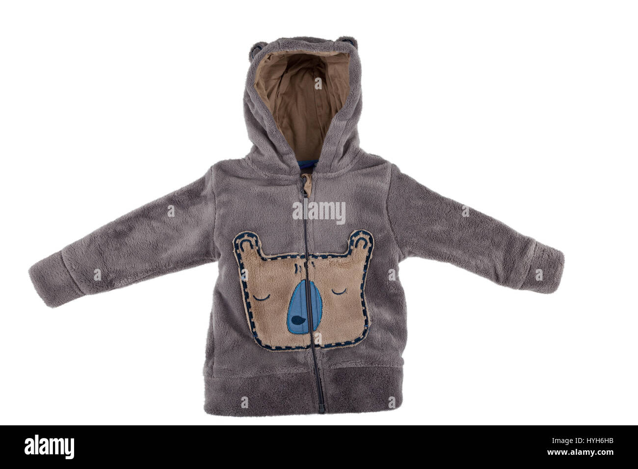 Fuzzy teddy jacket, isolated on white Stock Photo - Alamy