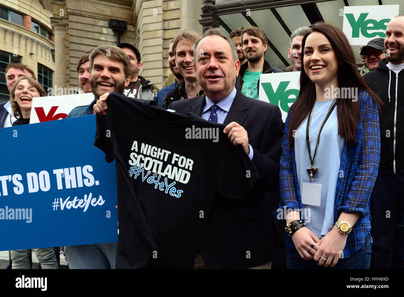 Scotland's First Minister Alex Salmond before the Night for Scotland ...
