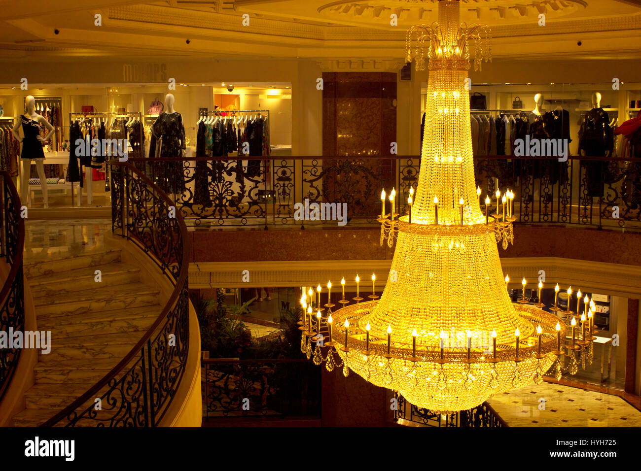 Monaco, Monte-Carlo: Galerie Metropole shopping center, interior ...