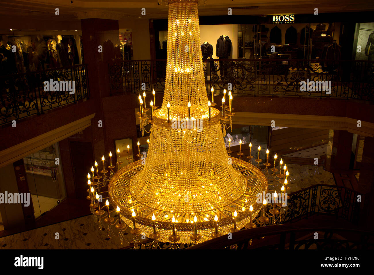 Monaco, Monte-Carlo: Galerie Metropole shopping center, interior ...