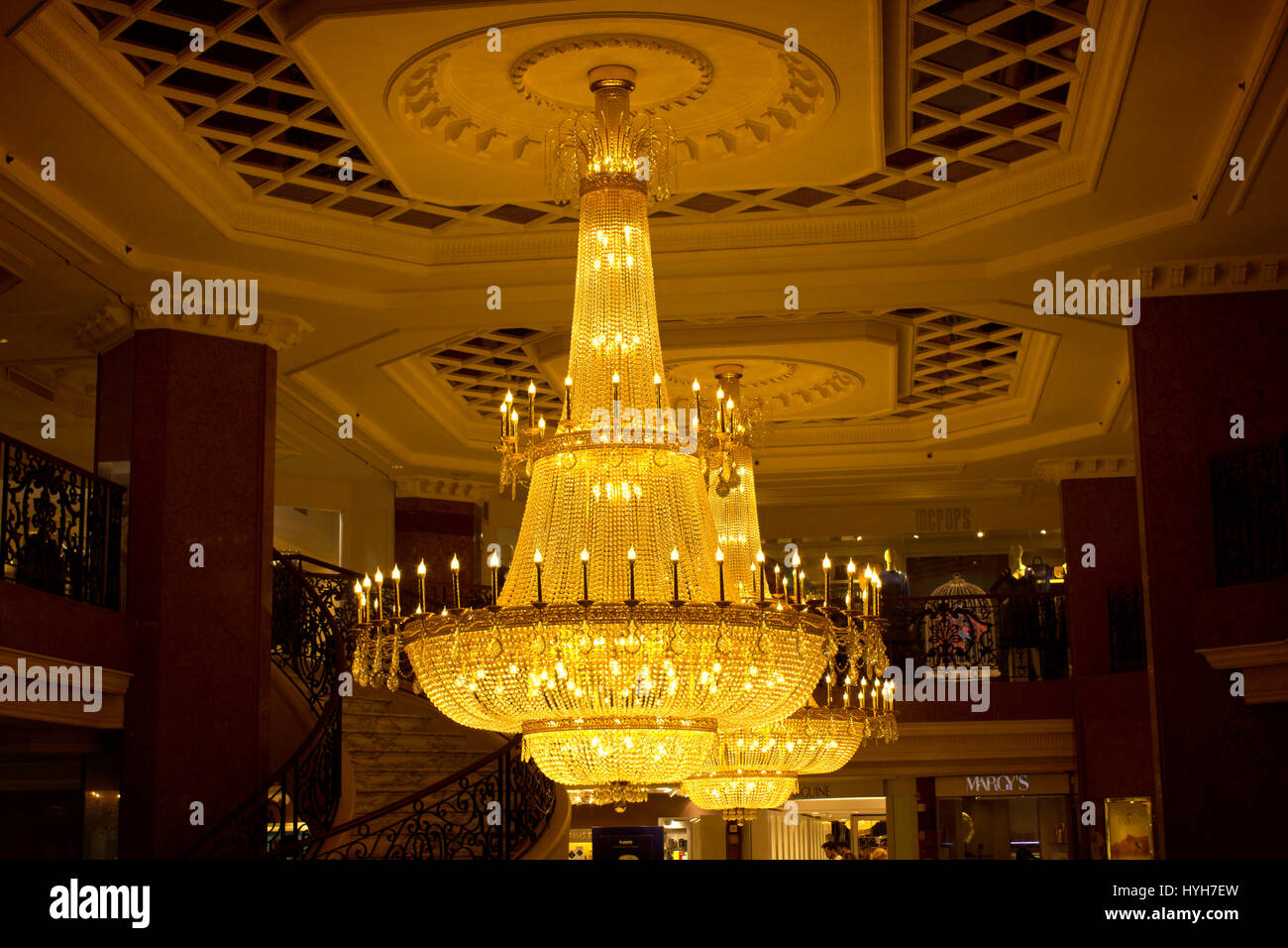 Monaco, Monte-Carlo: Galerie Metropole shopping center, interior ...