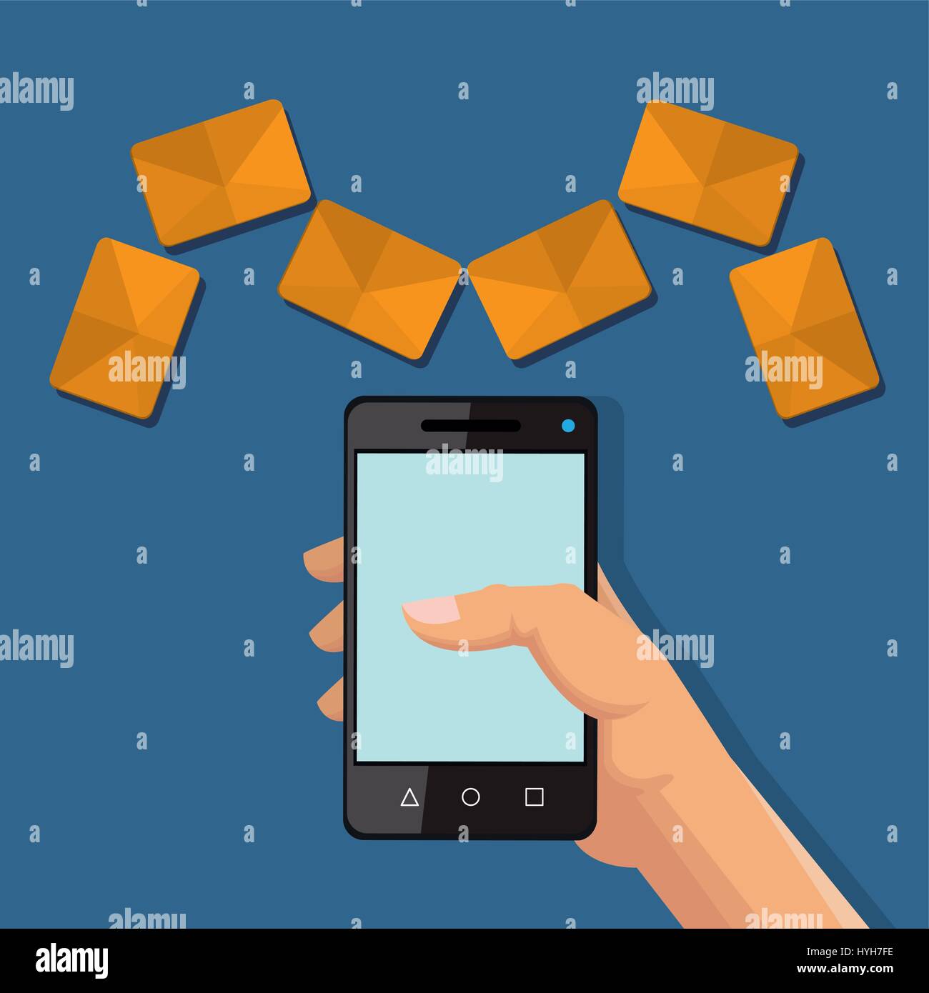 Sms and smartphone design Stock Vector Image & Art - Alamy