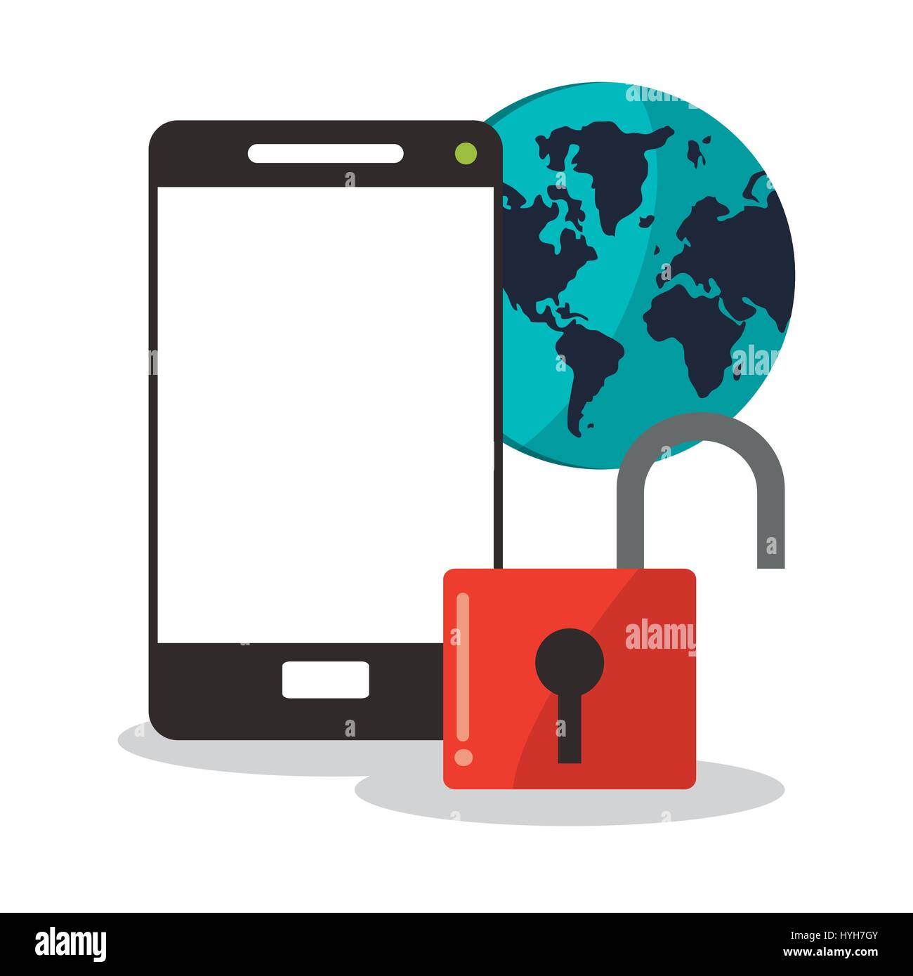 Cyber security and smartphone design Stock Vector Image & Art - Alamy