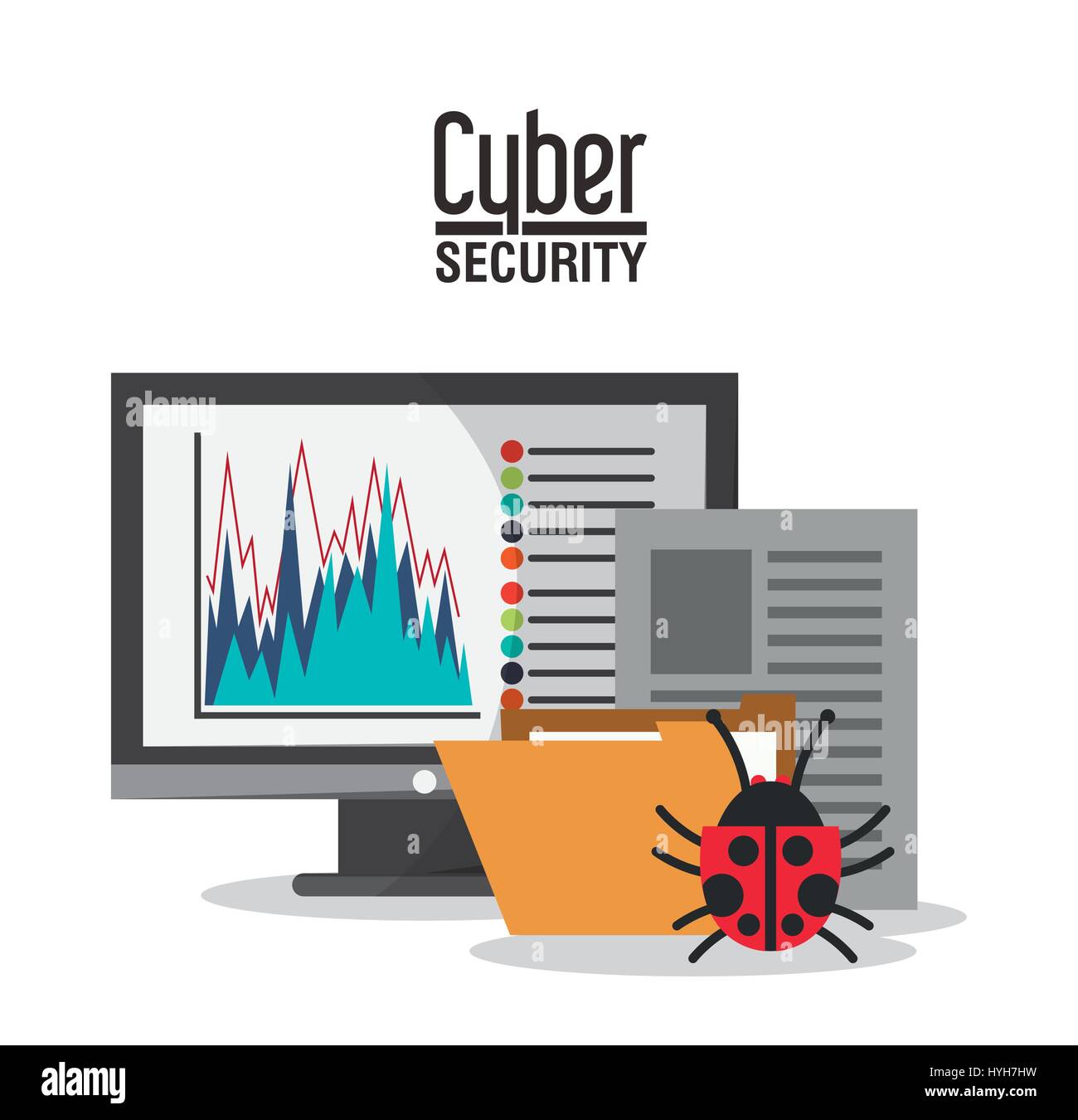 System warning alert cyber Stock Vector Images - Alamy