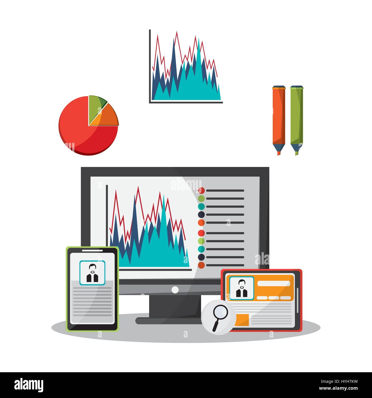Cyber security with computer design Stock Vector Image & Art - Alamy