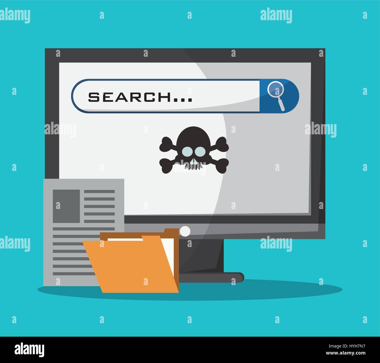 Cyber security threat image Stock Vector Images - Alamy