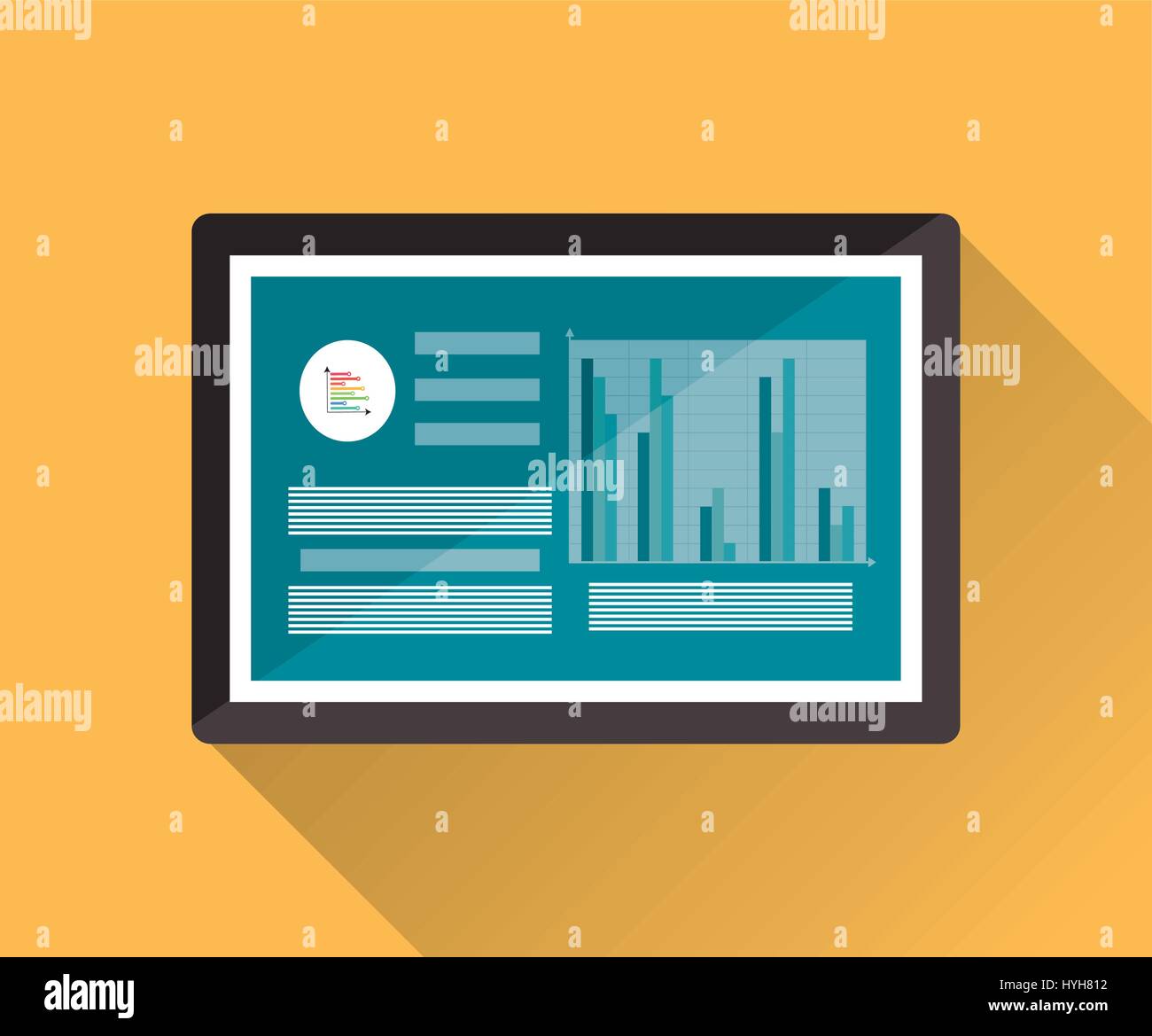 Work time design. Office icon. Colorful illustration Stock Vector Image ...