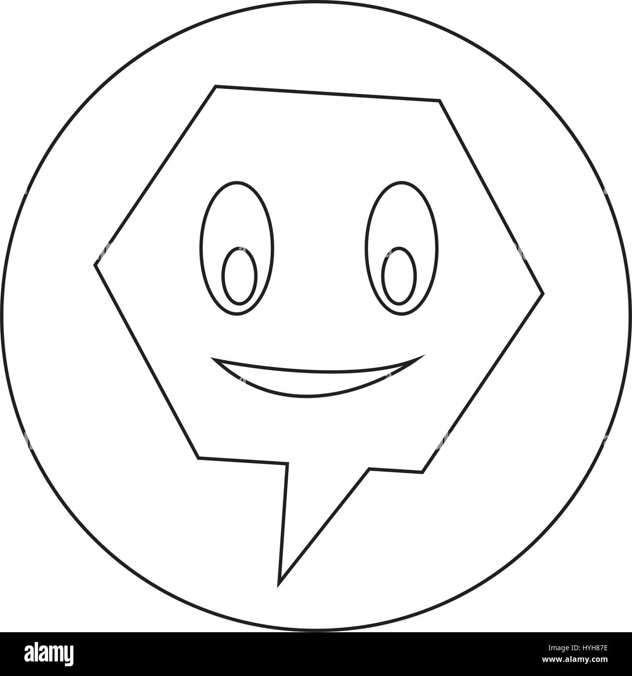 Talking bubble graphic Black and White Stock Photos & Images - Alamy