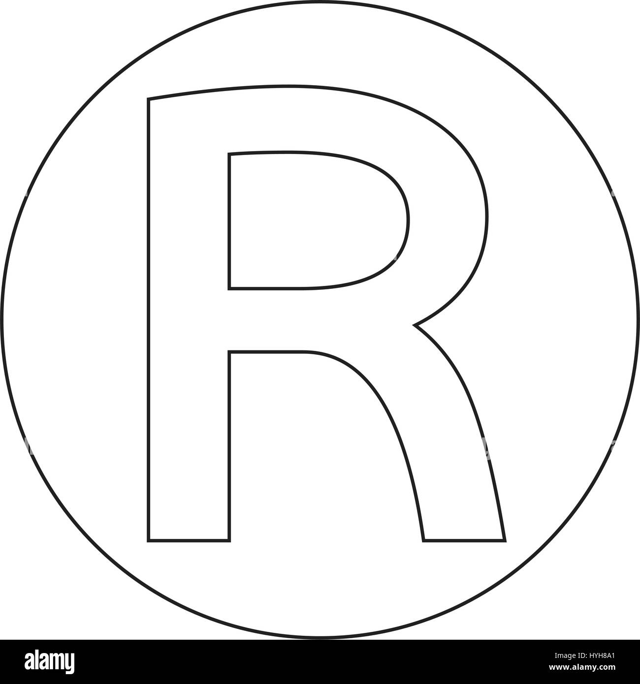 Registered Trademark Stock Vector Images - Alamy