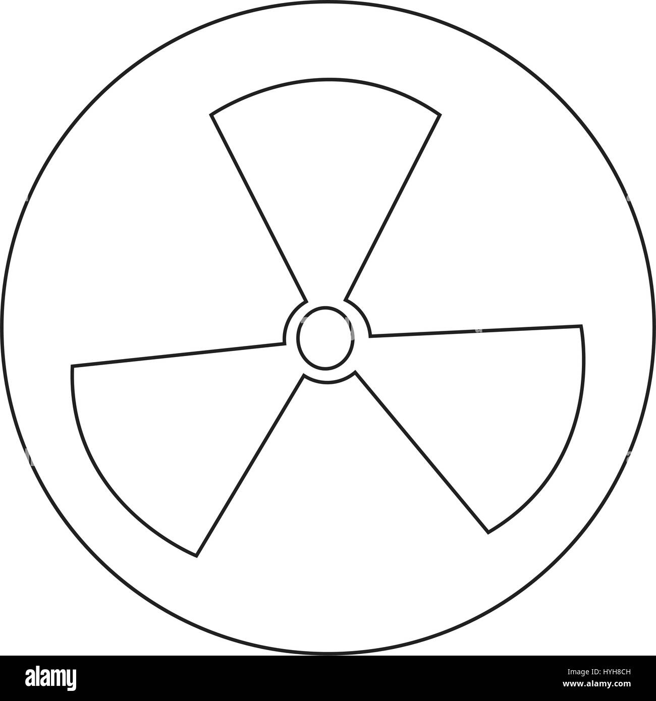 Radioactivity sign icon Stock Vector Image & Art - Alamy
