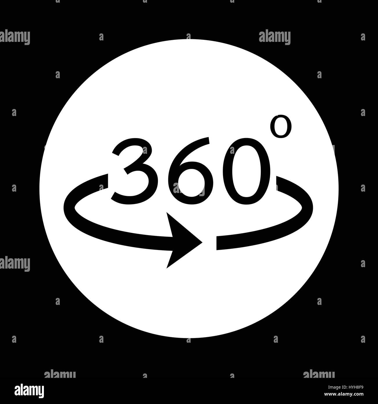 Angle 360 degrees icon Stock Vector Image & Art - Alamy