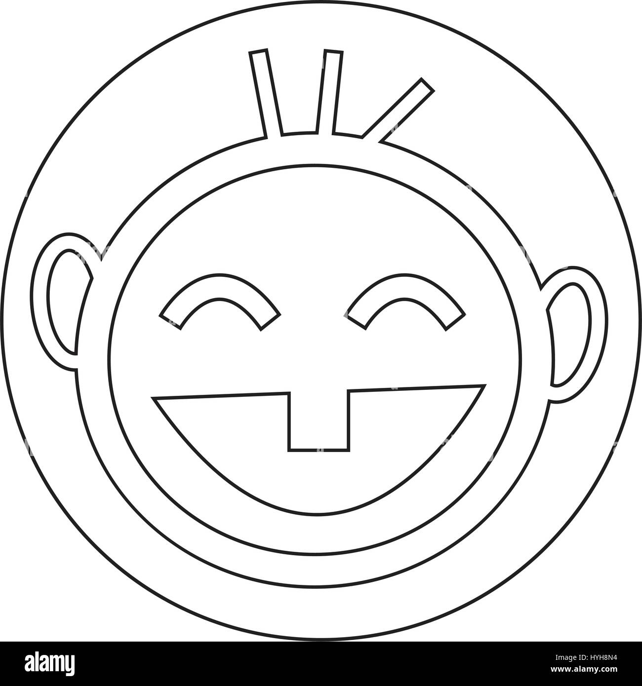 happy kid icon Stock Vector Image & Art - Alamy