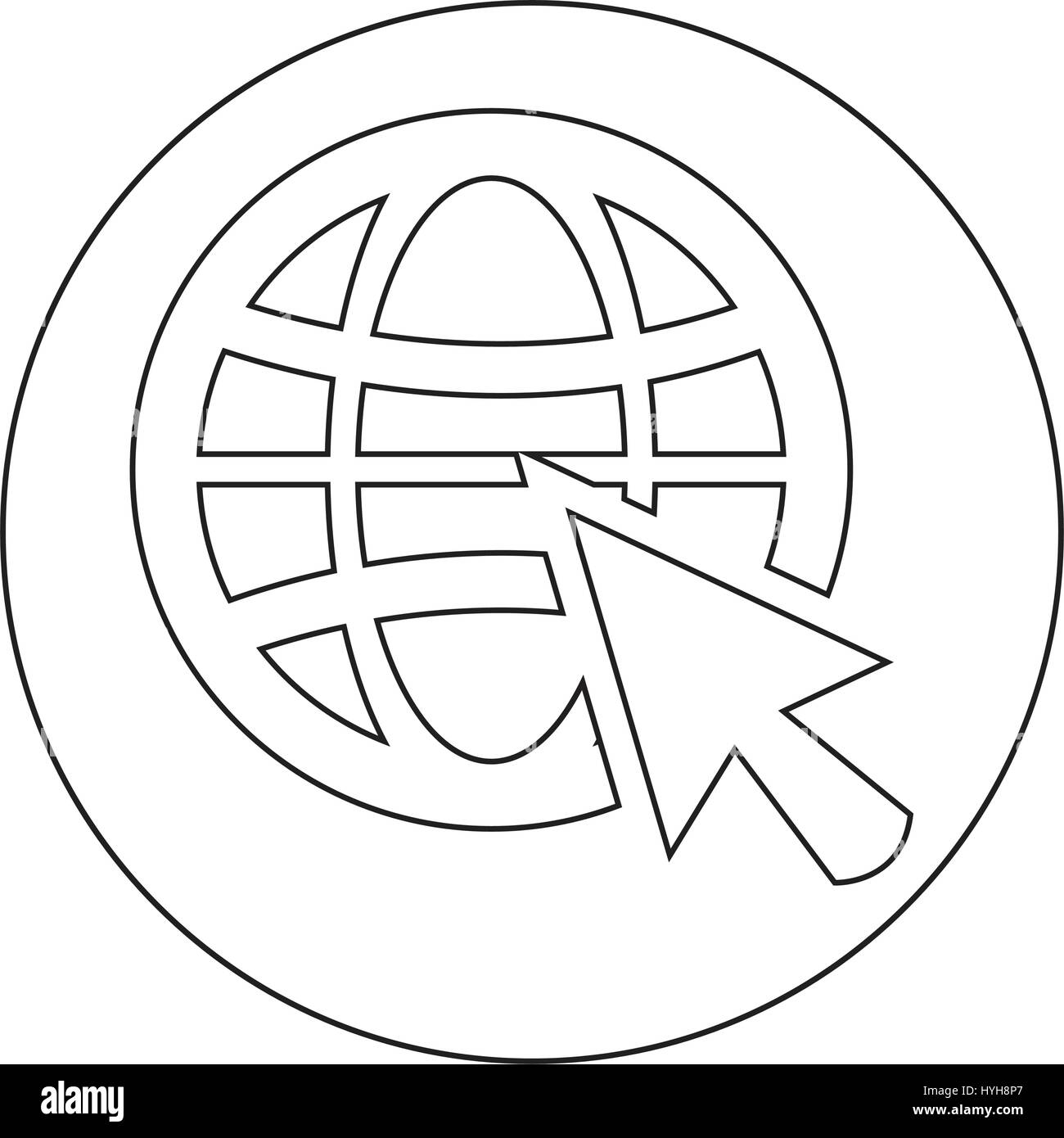 go web icon Stock Vector Image & Art - Alamy