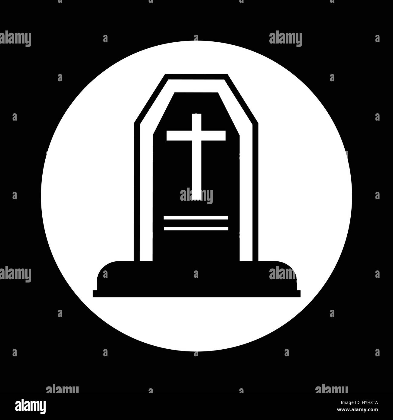 Widow at grave Stock Vector Images - Alamy