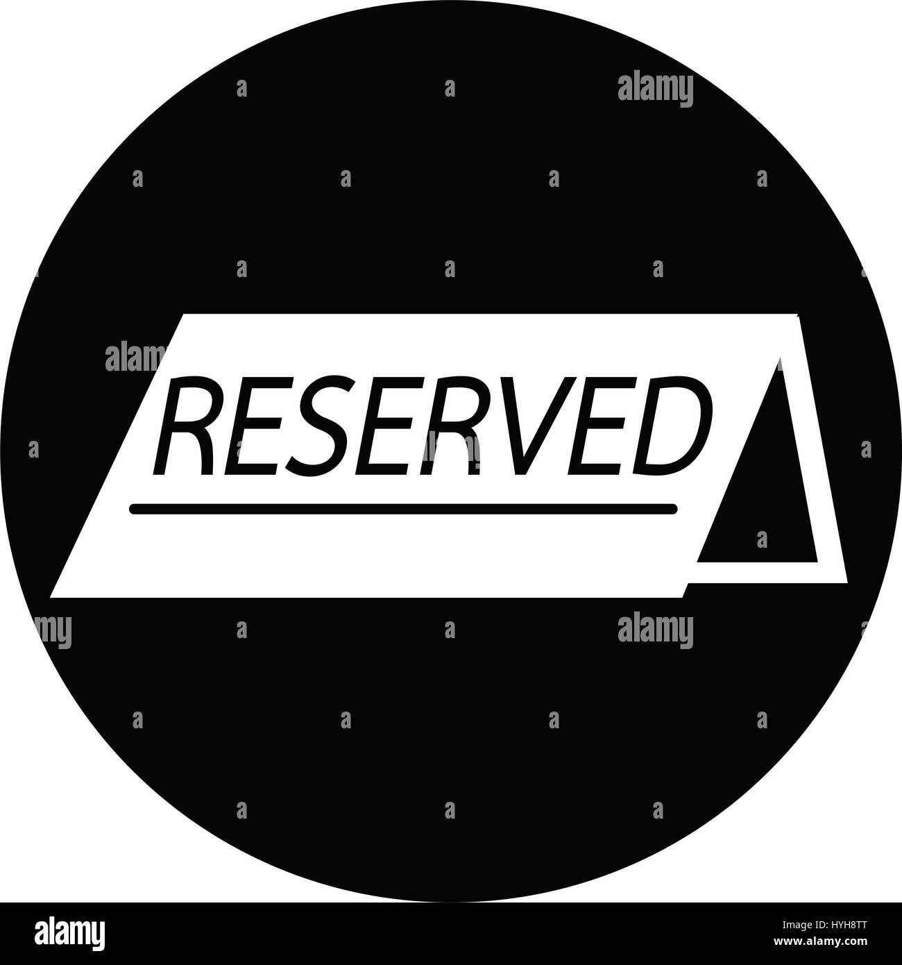 Dinner table setting reserved Stock Vector Images - Alamy