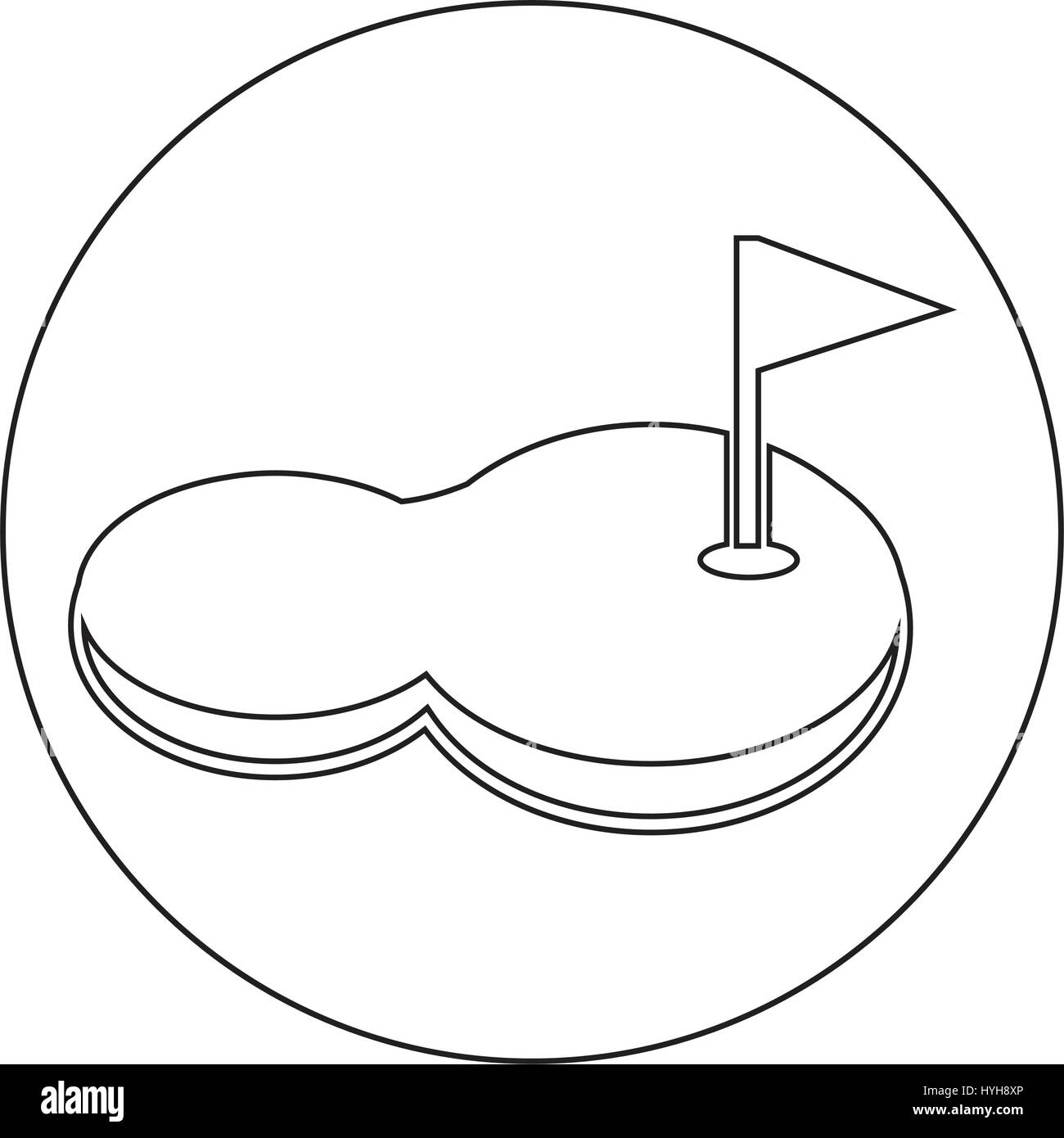 golf court icon Stock Vector Image & Art - Alamy