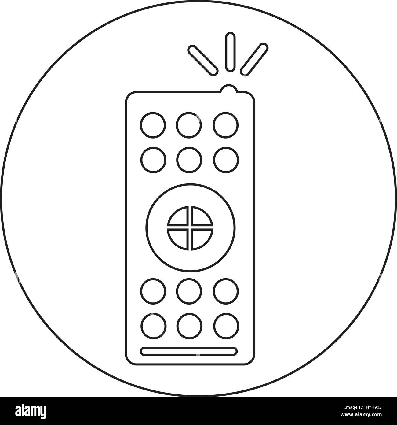 tv remote control icon Stock Vector Image & Art - Alamy