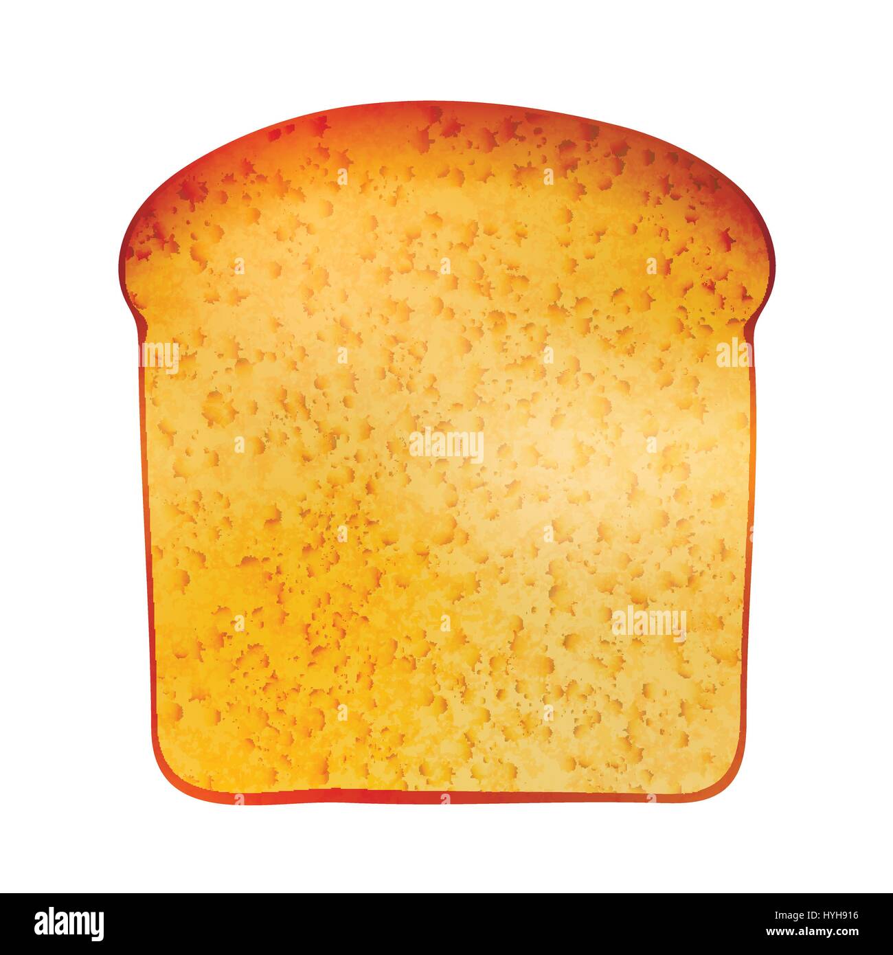Realistic tasty toast isolated on white Stock Vector Image & Art - Alamy