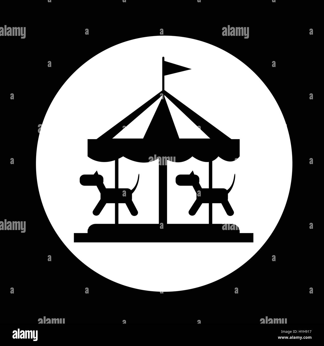 merry go round icon Stock Vector Image & Art - Alamy