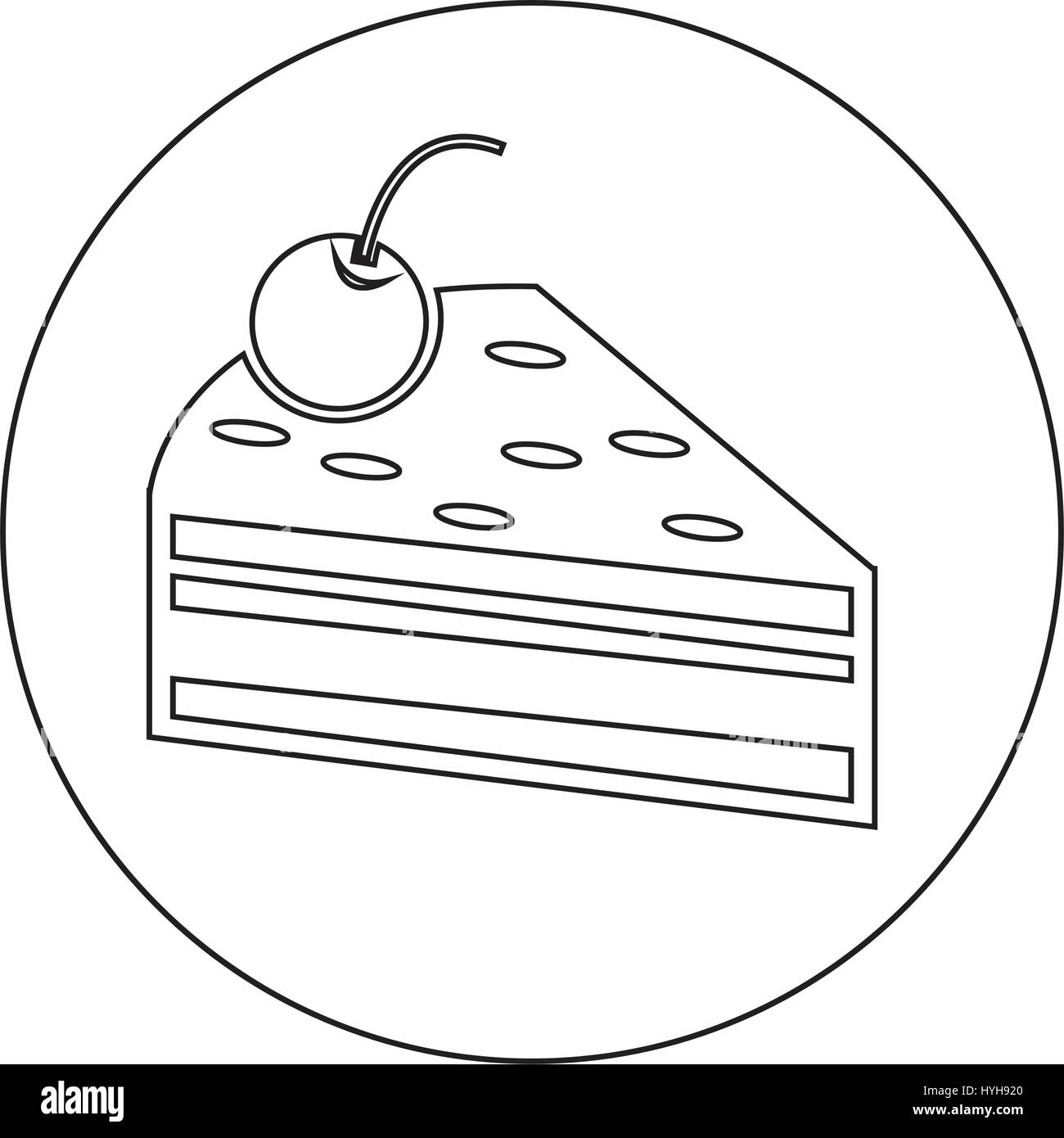 Cake piece icon Stock Vector Image & Art - Alamy