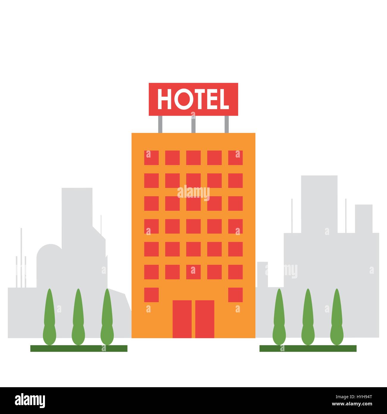 Hotel design. Service icon. Flat illustration , vector Stock Vector ...