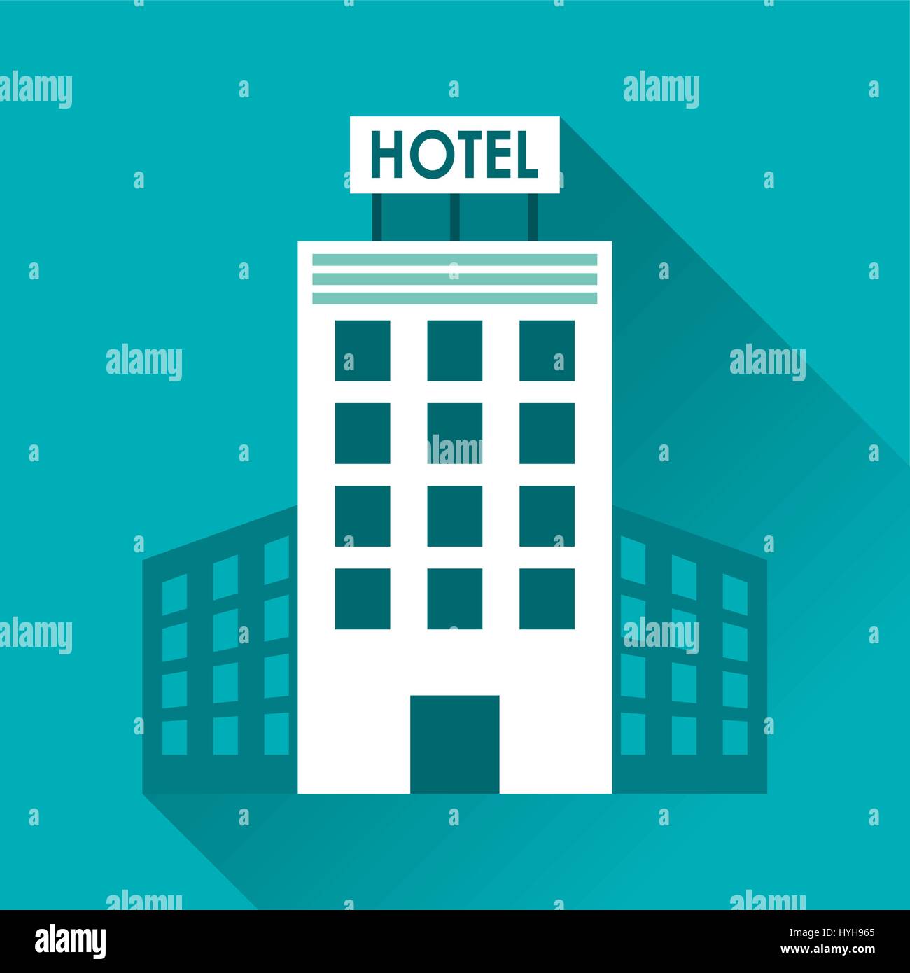 Hotel design. Service icon. Flat illustration , vector Stock Vector ...