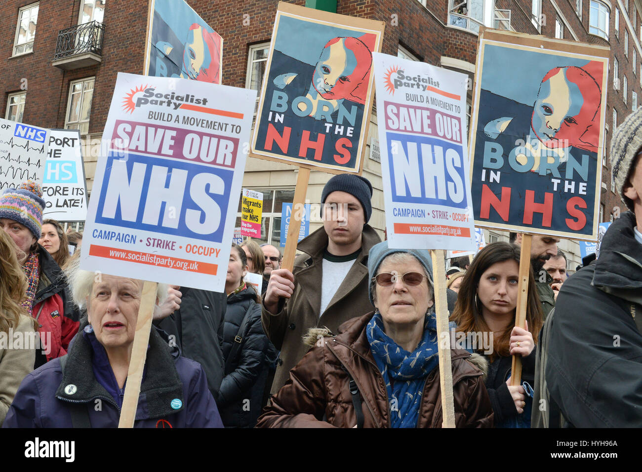 A demonstration called for by Health Campaigns Together and The People ...
