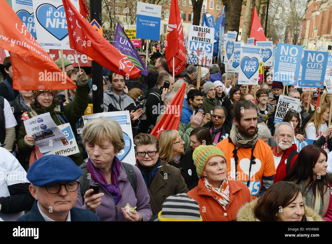 A demonstration called for by Health Campaigns Together and The People ...
