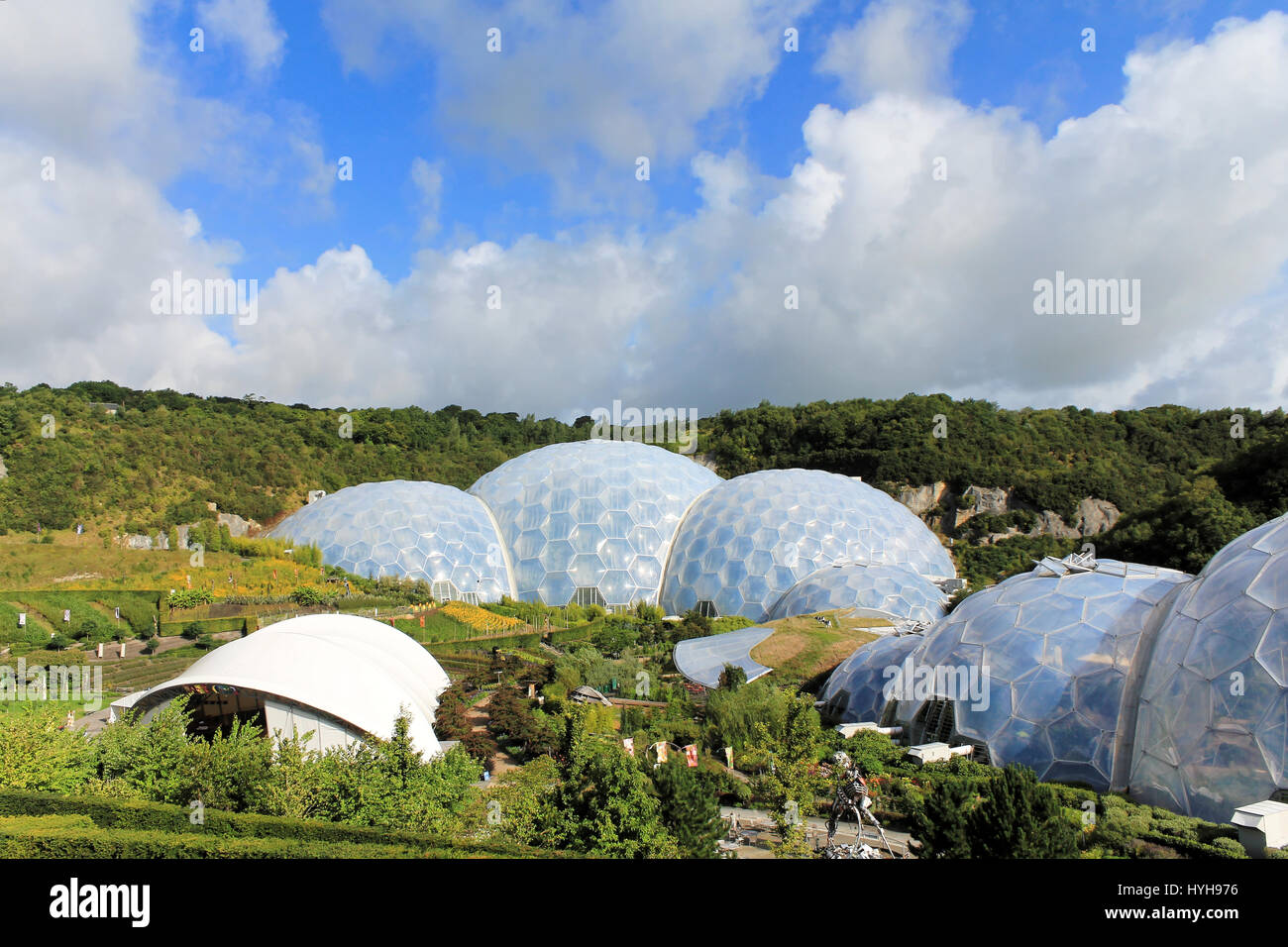 Eden Project, Cornwall, England – August 24, 2010: The world's largest ...