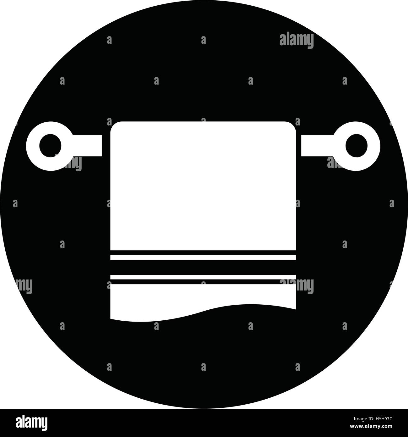 Spa towel roll icon Stock Vector Images - Alamy