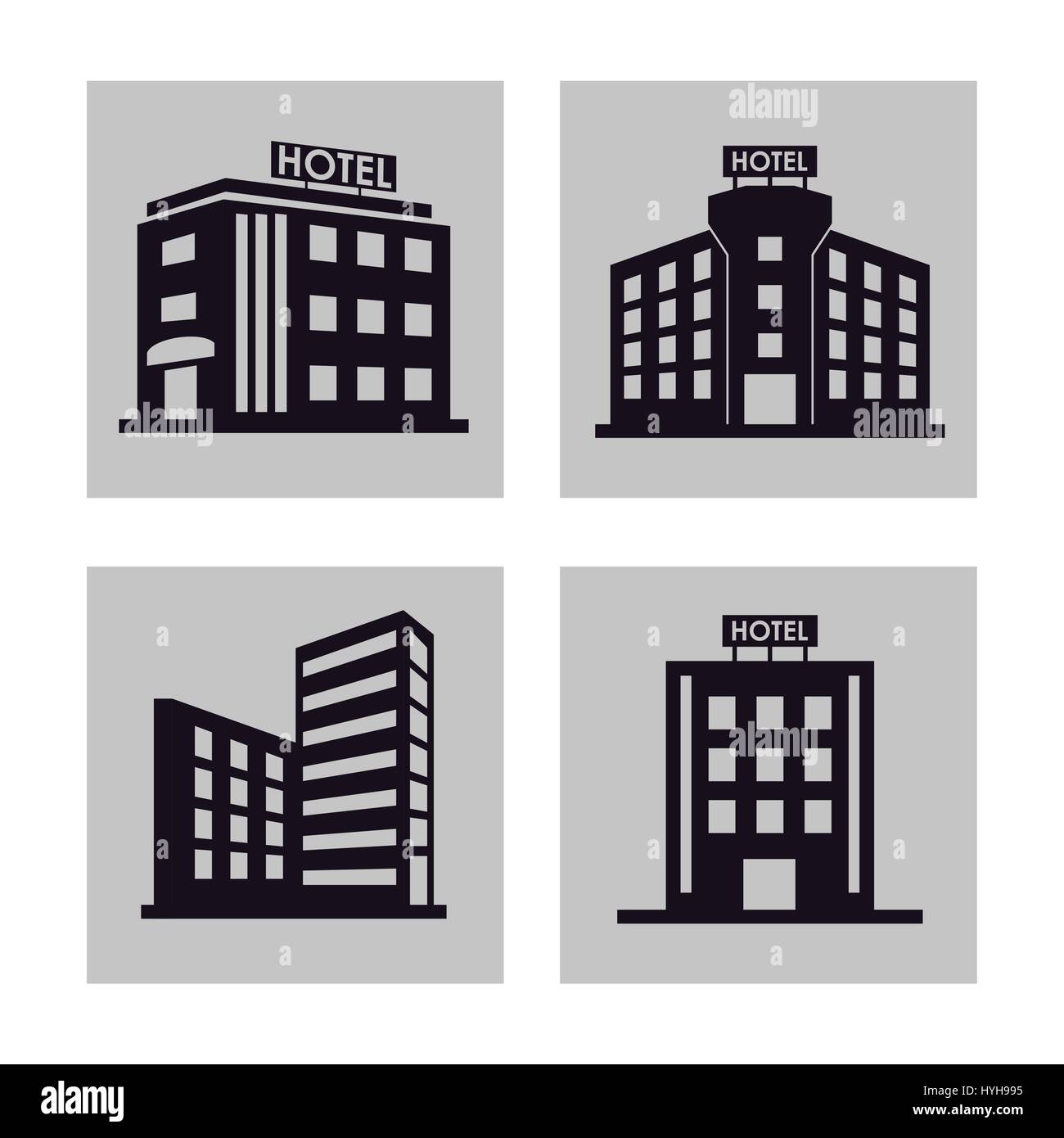 Hotel design. Service icon. Flat illustration , vector Stock Vector ...