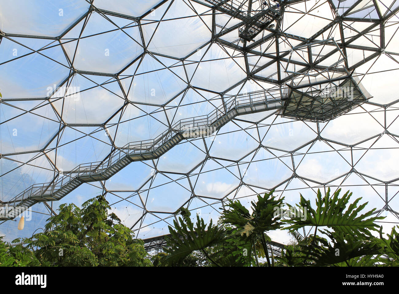 Eden Project, Cornwall, England – August 24, 2010: The world's largest ...