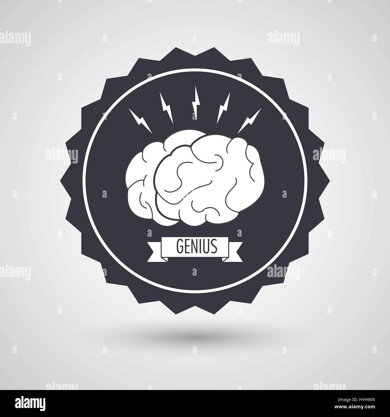 Brain design. Mind concept. White background , editable vector Stock ...