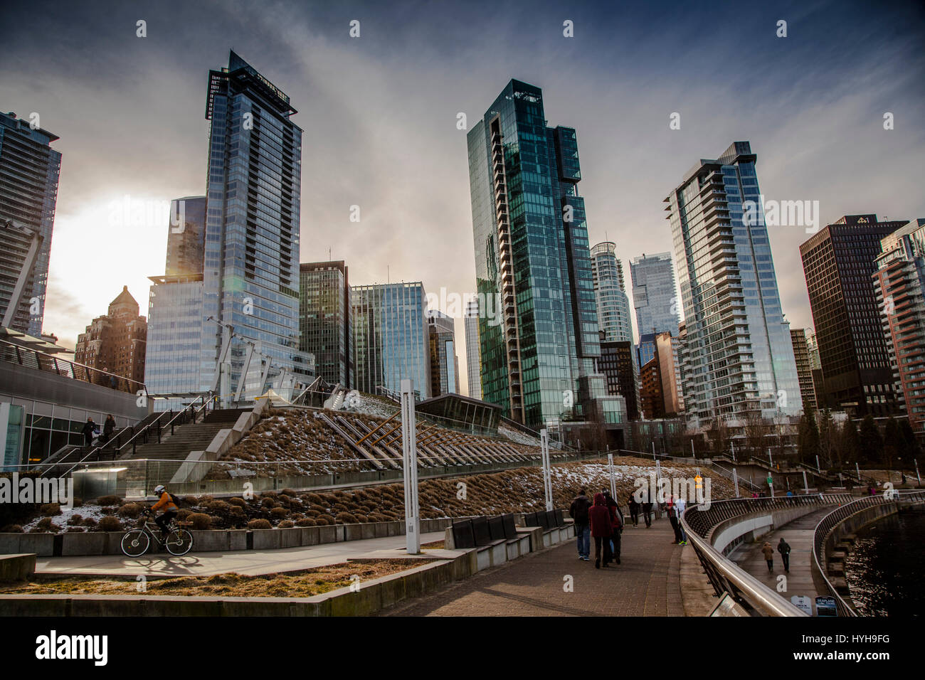 Condo towers in vancouver Stock Photo - Alamy
