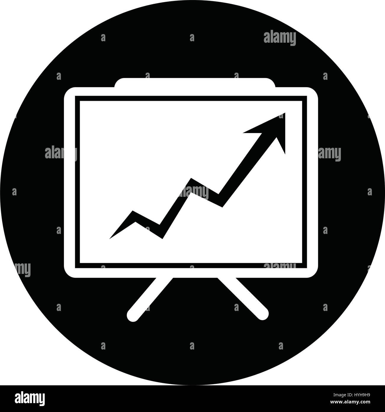 Presentation screen icon Stock Vector Images - Alamy