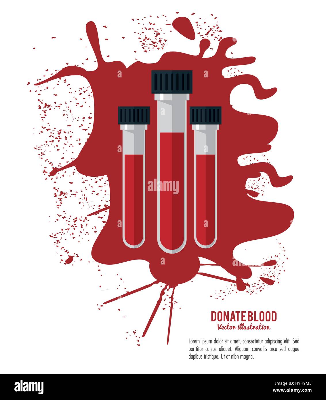 Blood design. Health care icon. Colorful illustration Stock Vector ...