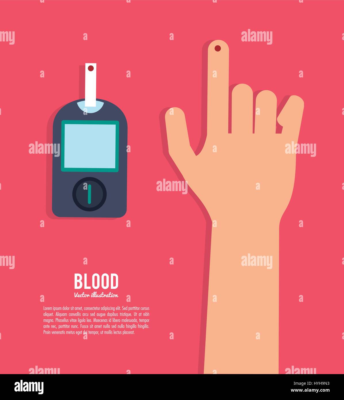 Blood design. Health care icon. Colorful illustration Stock Vector ...