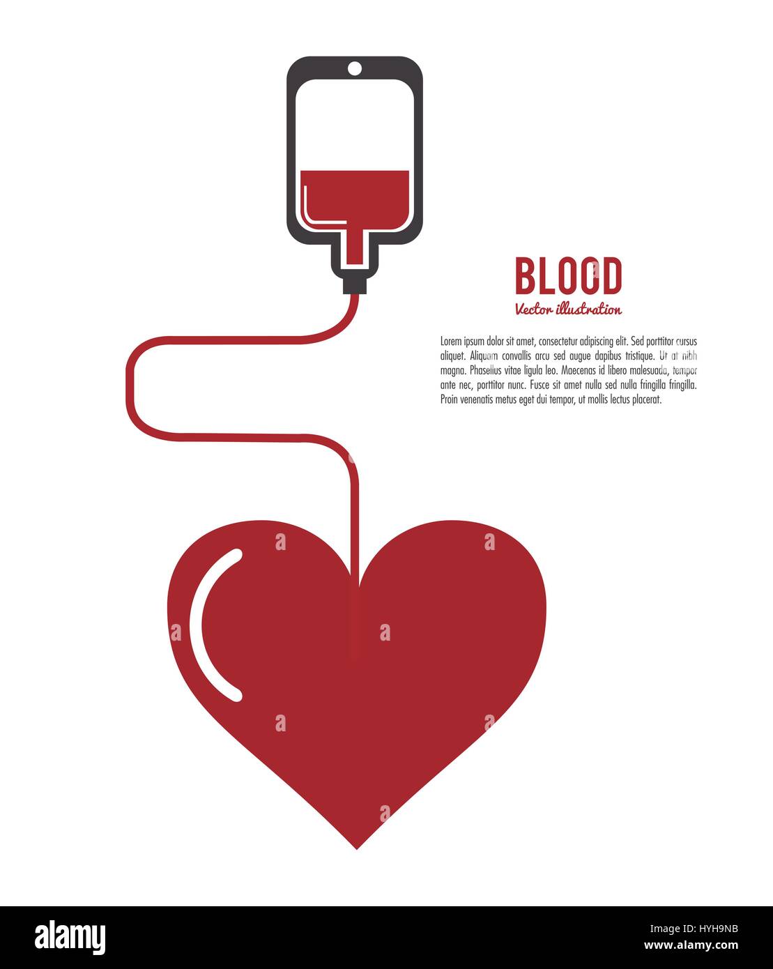 Blood design. Health care icon. Colorful illustration Stock Vector ...