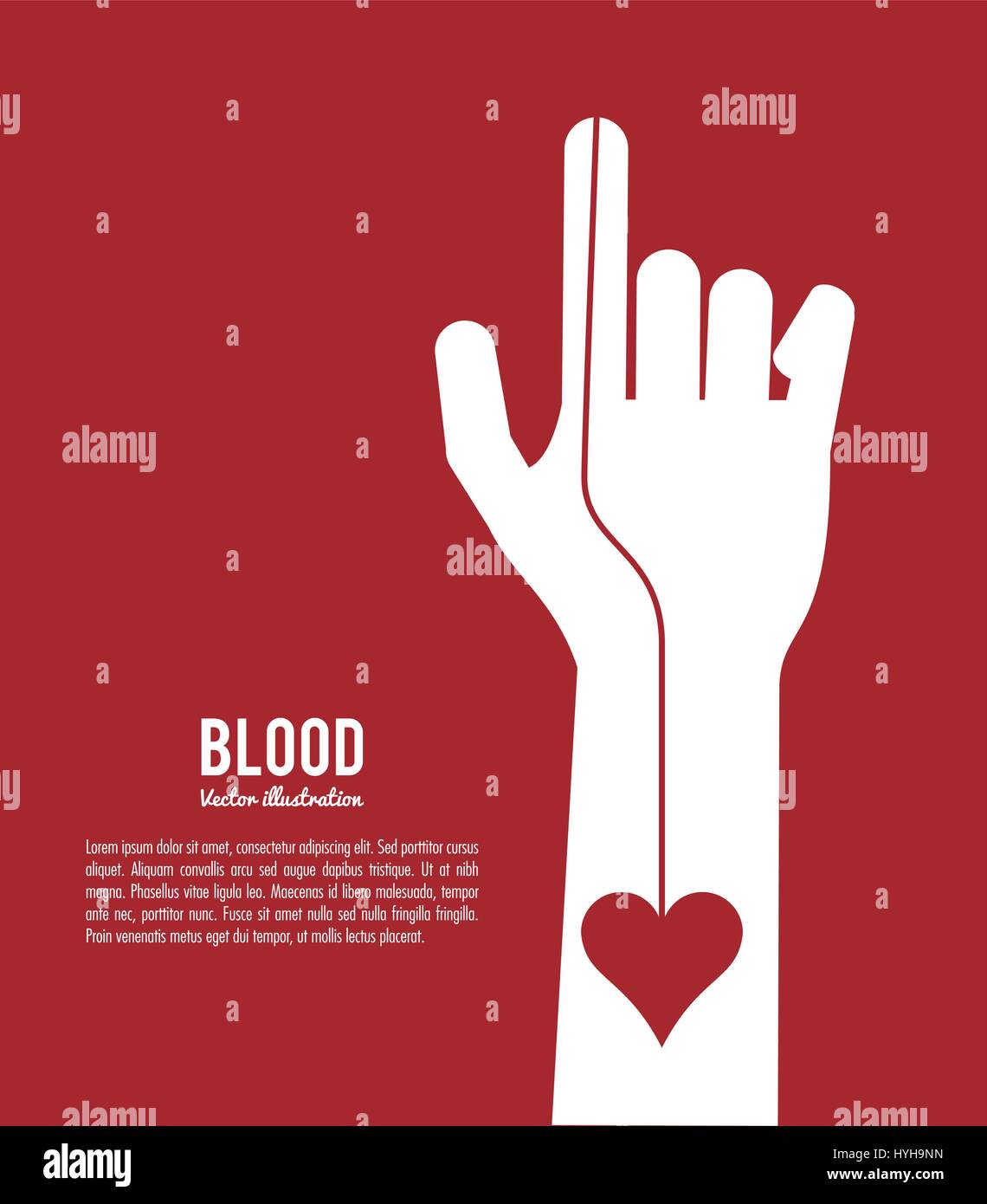 Blood design. Health care icon. Colorful illustration Stock Vector ...