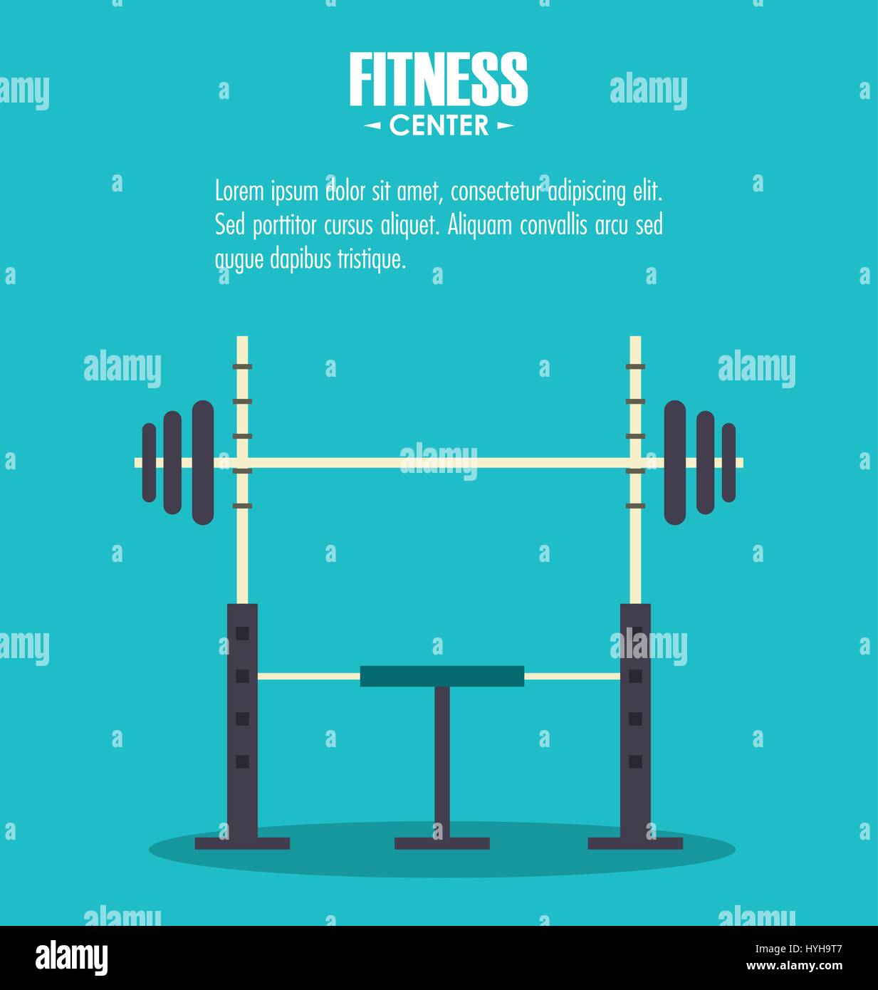 Fitness design. Gym icon. Flat illustration, sport vector graphic Stock ...