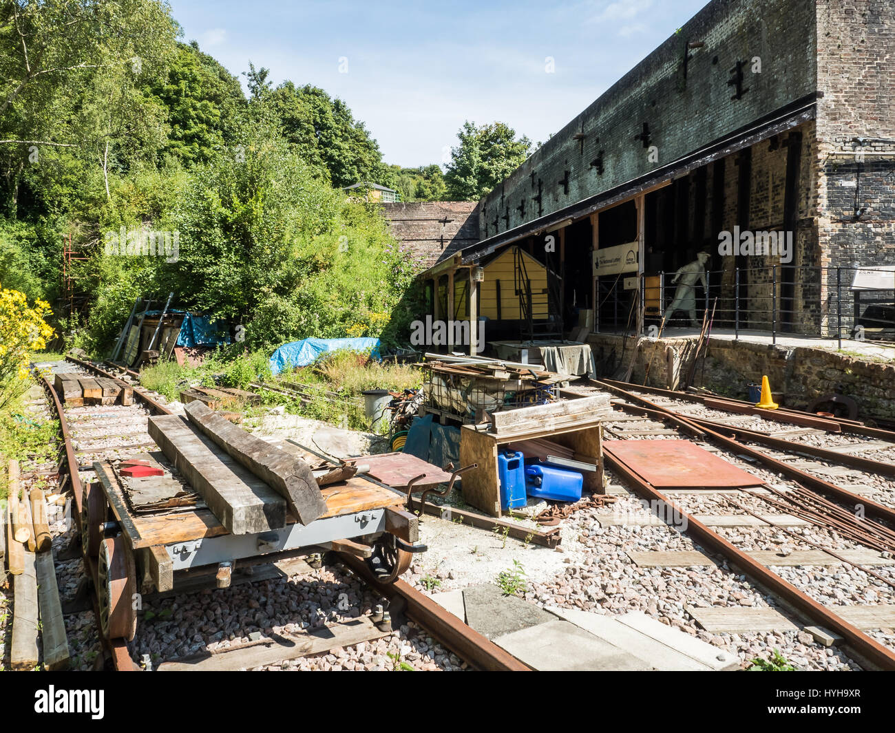 Chalk quarry at Amberley Working Museum in West Sussex, England Stock ...