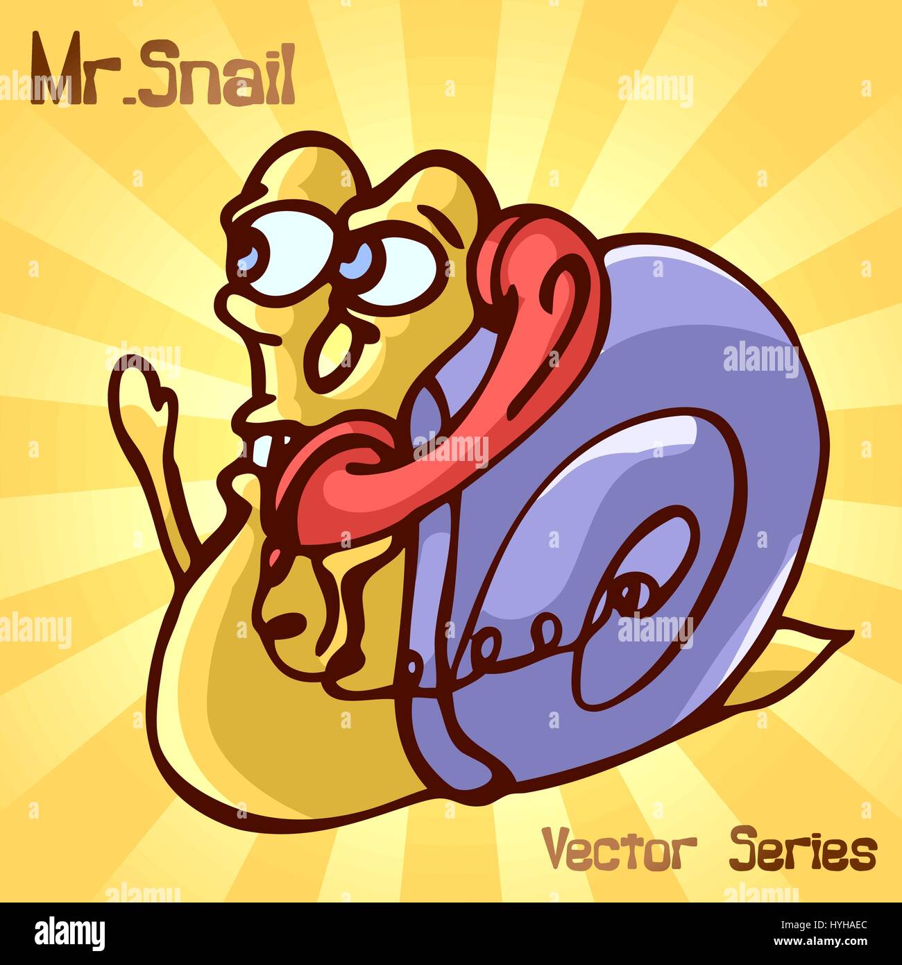 Mr. Snail with phone. vector illustration Stock Vector Image & Art - Alamy
